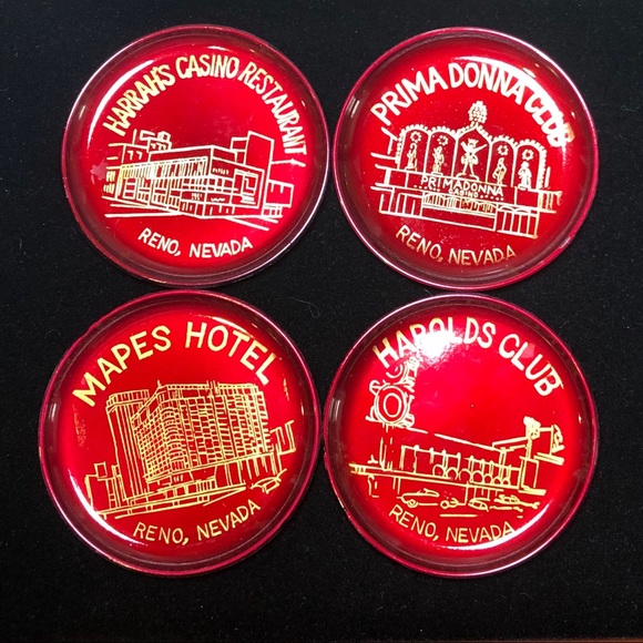 Vintage | Accents | Vintage Reno Nevada Coasters And Postcard Art ...